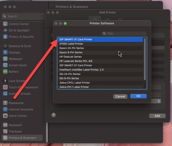 Driver Installation - Installing IDP Printer on MAC OS – IDP Americas