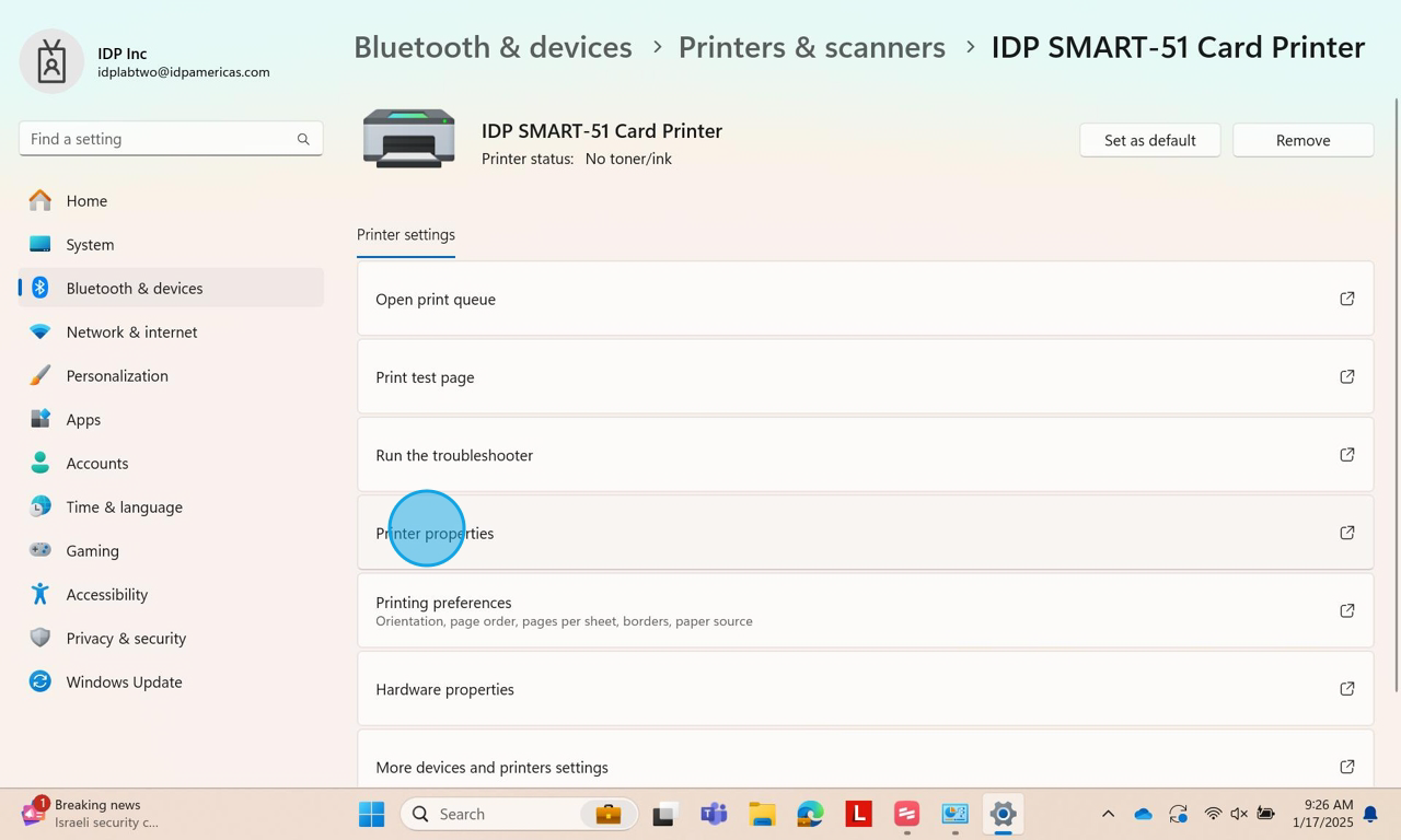Adjusting Print Positioning – IDP Americas