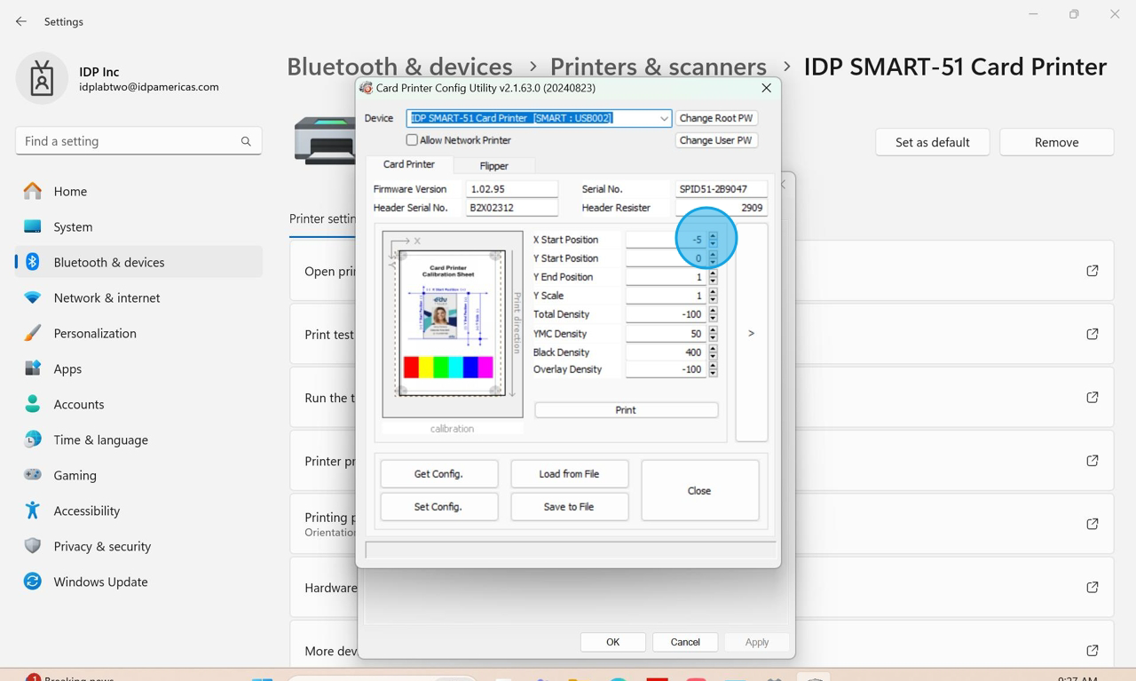 Adjusting Print Positioning – IDP Americas