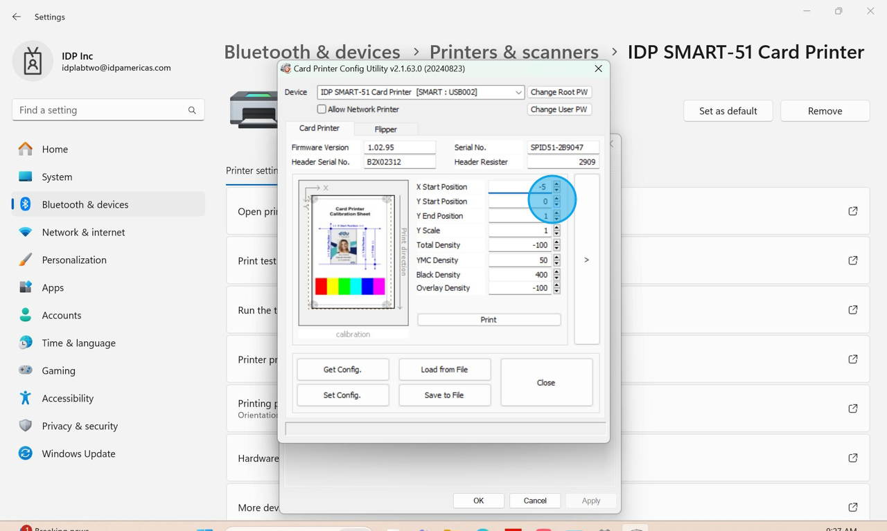 Adjusting Print Positioning – IDP Americas